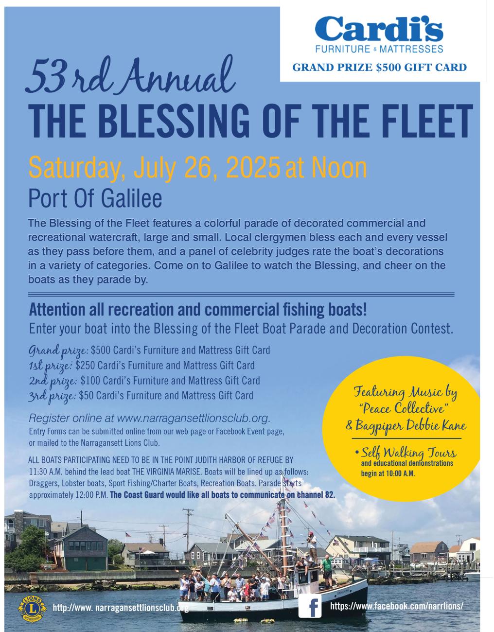 53rd Annual Blessing of the Fleet at the Port of Galilee | Rhode Island ...